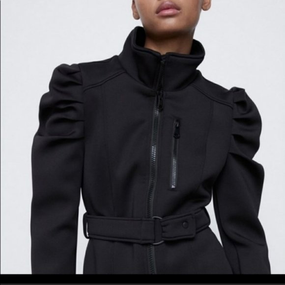 Zara | Jackets & Coats | Nwt Zara Neoprene Effect Jacket 434 S | Poshmark